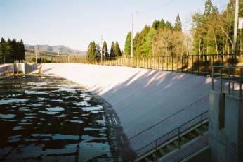 Gifu Prefecture Reservoir slope protection work (575) | Taiyo Kogyo ...