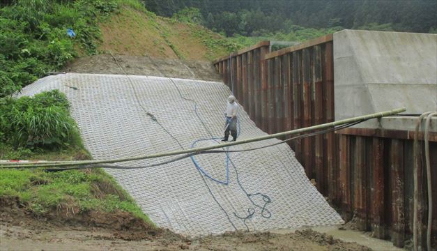 Niigata Prefecture Erosion control stream channel slope protection work ...
