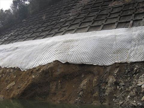 Kochi Dam Slope Protection Work (754) | Taiyo Kogyo Corporation