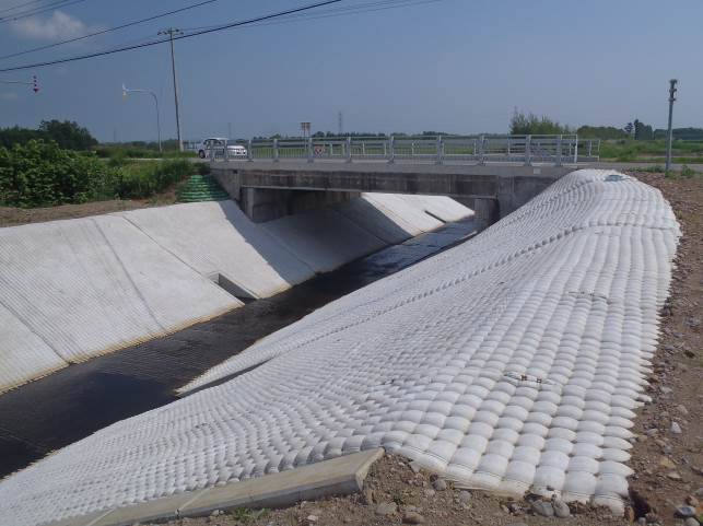 Hokkaido: Culvert drainage slope protection work (501) | Taiyo Kogyo ...