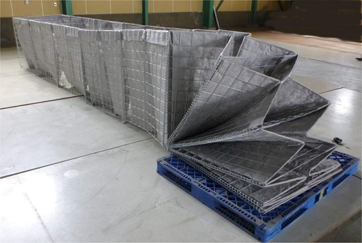 Example of “Continuous Box Type Temporary Levee” that ensures effective ...